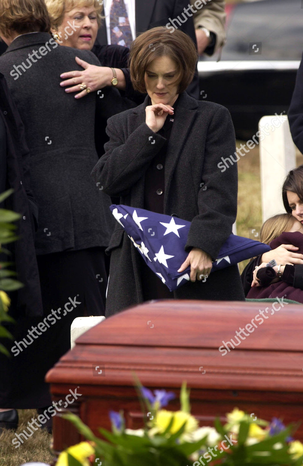 Shannon Spann Graveside During Funeral Her Editorial Stock Photo ...