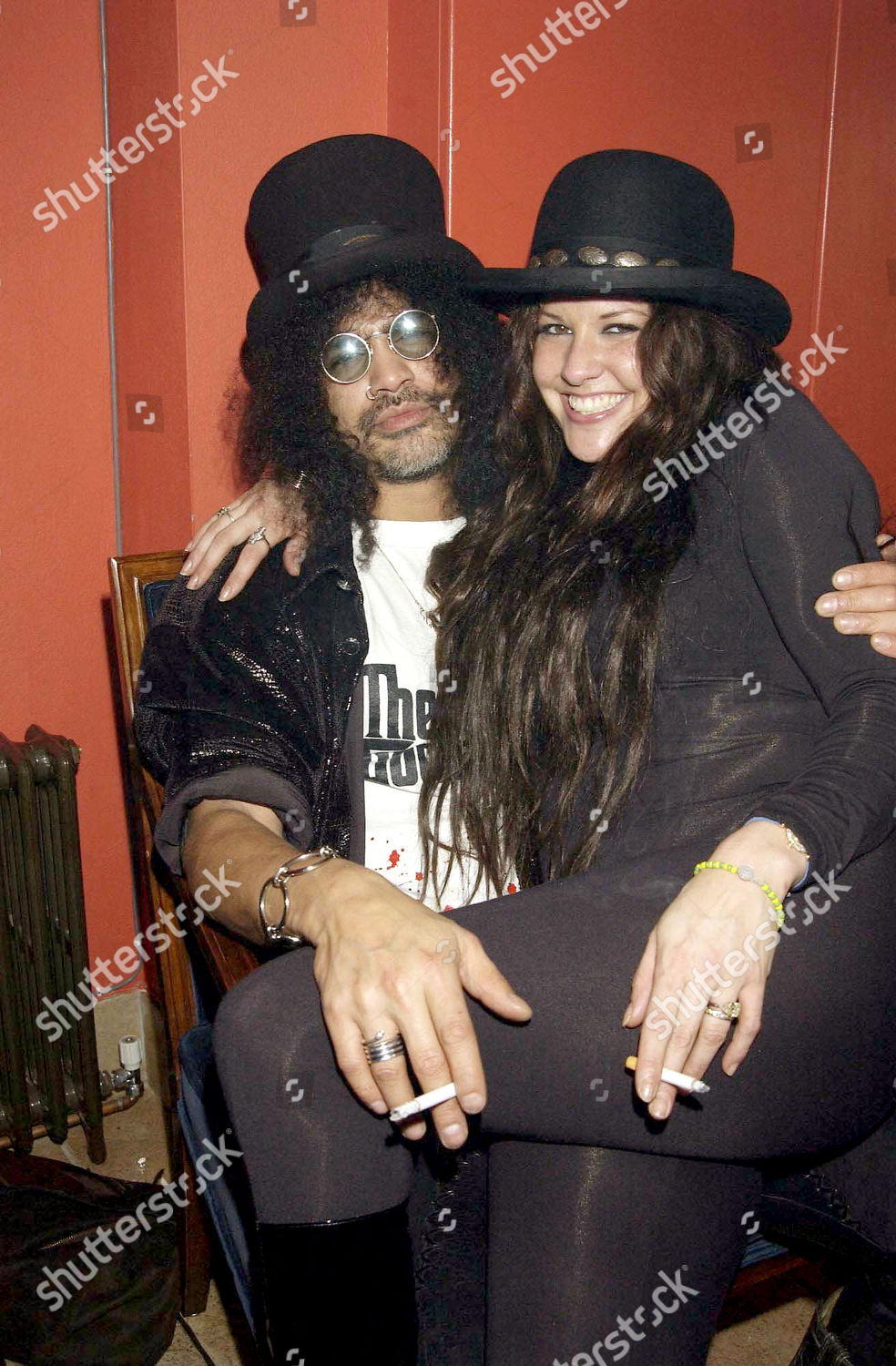 SLASH GUNS ROSES HIS NEW WIFE Editorial Stock Photo - Stock Image ...