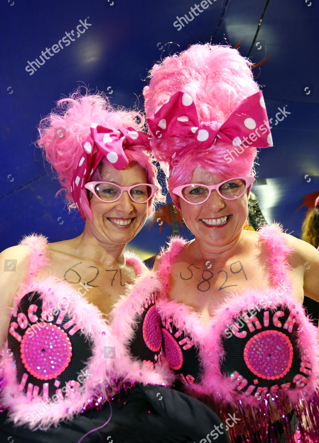 Participants Wearing Fancy Dress Bras Walk Editorial Stock Photo ...