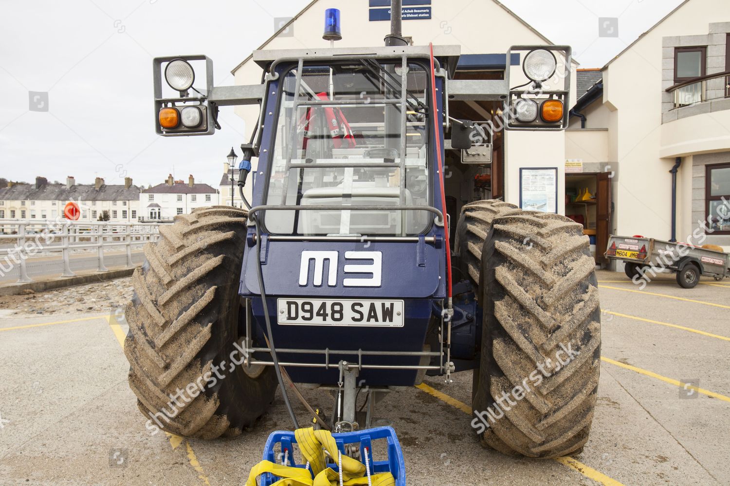 Rnli Tractor Beaumaris Anglesey Wales Uk Editorial Stock Photo - Stock ...