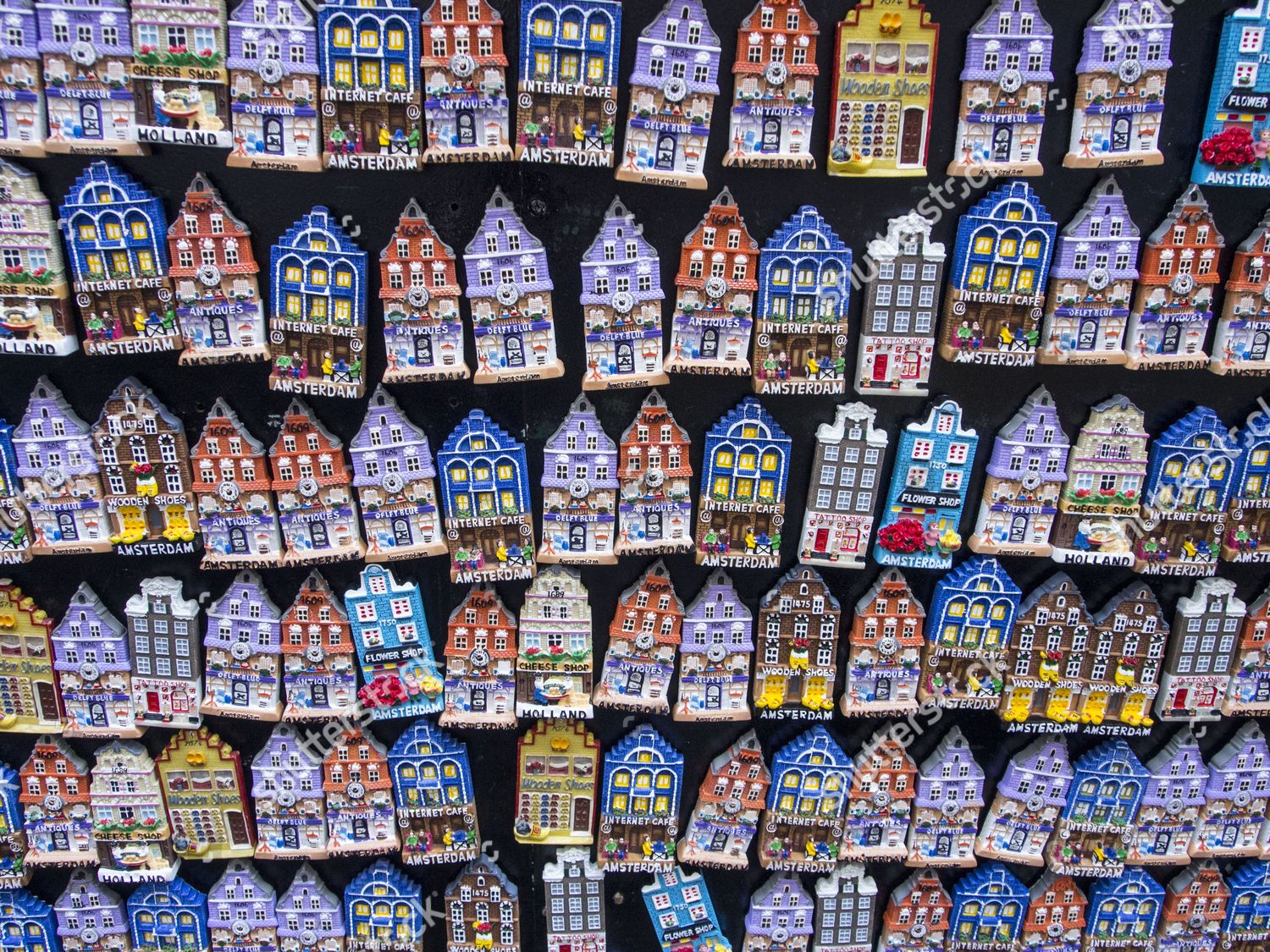 Dutch House Fridge Magnets Sale Amsterdam Editorial Stock Photo - Stock ...