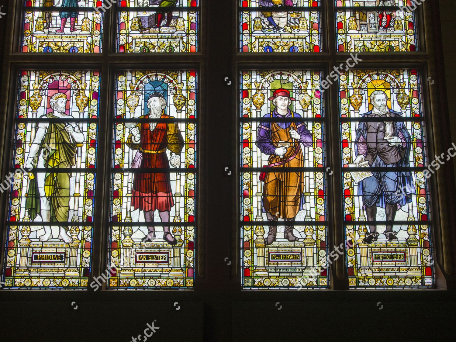 Stained Glass Windows Famous Reichstag Museum Editorial Stock Photo ...