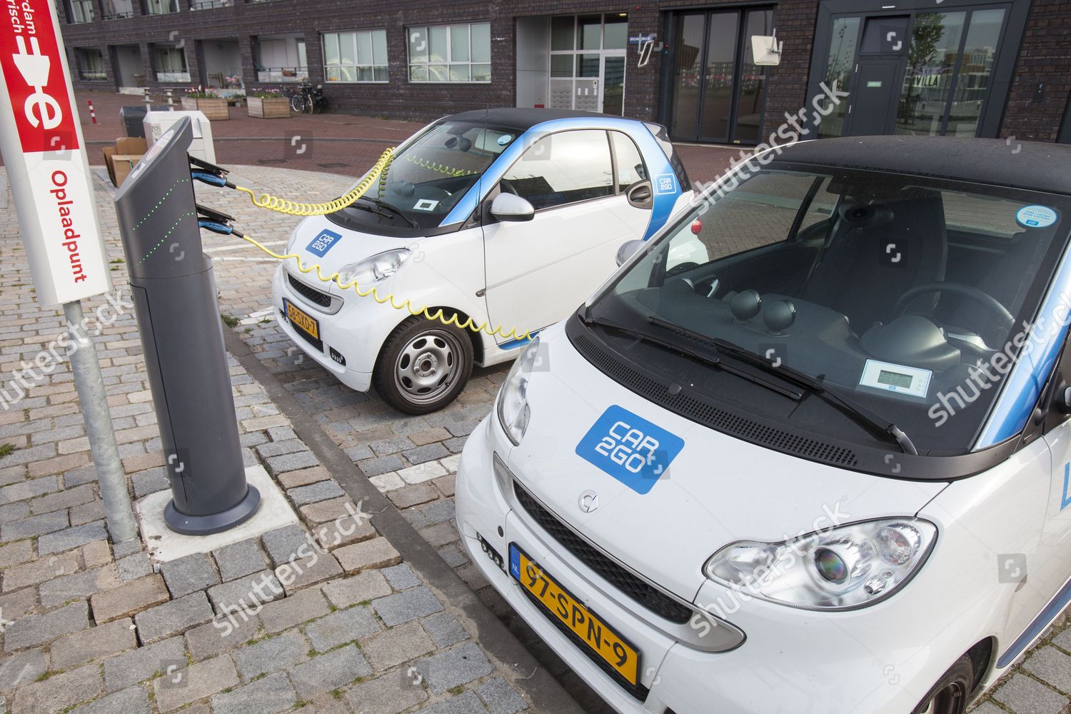 Smart Car Electric Car Charging Station Editorial Stock Photo - Stock ...