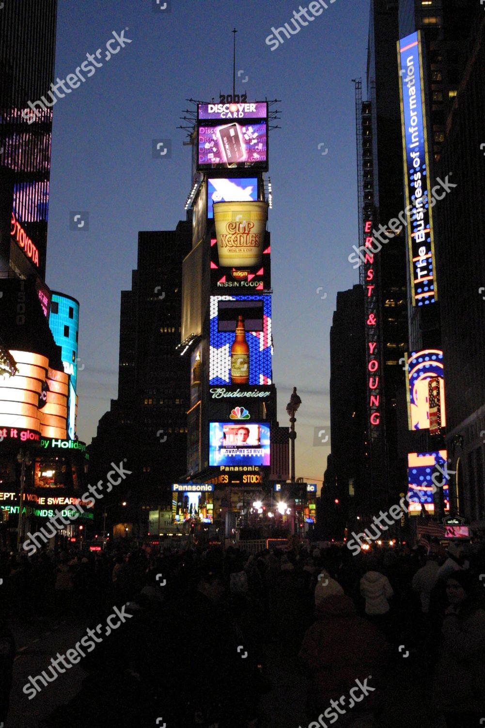 Last Sunset 2001 Falls Times Square Editorial Stock Photo - Stock Image ...
