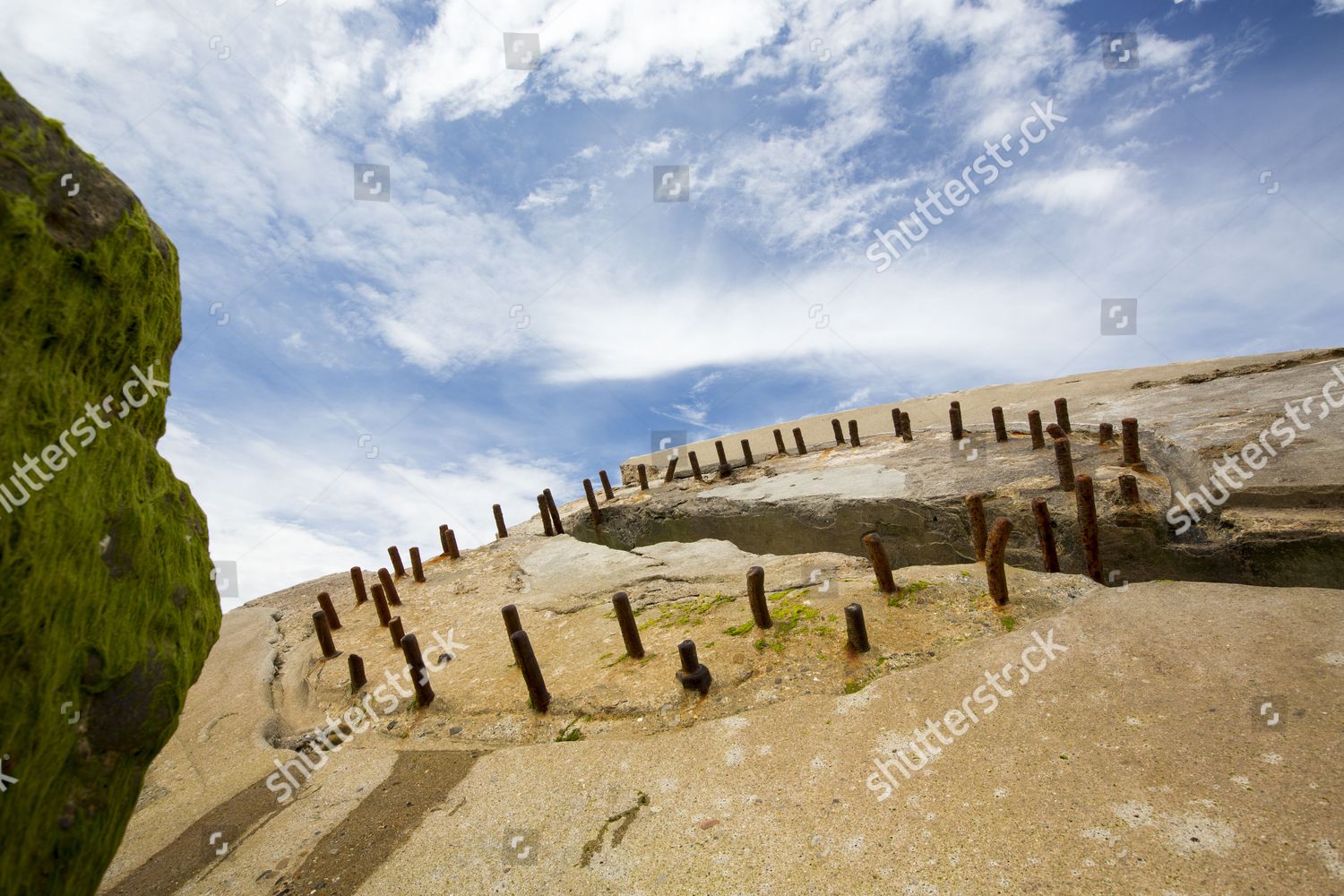 Remains Gun Emplacement Godwin Battery On Editorial Stock Photo - Stock ...