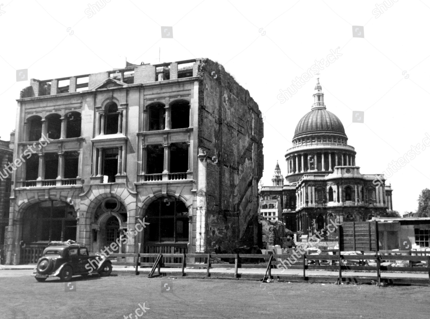 Bombed Out Building Near St Pauls Editorial Stock Photo - Stock Image ...