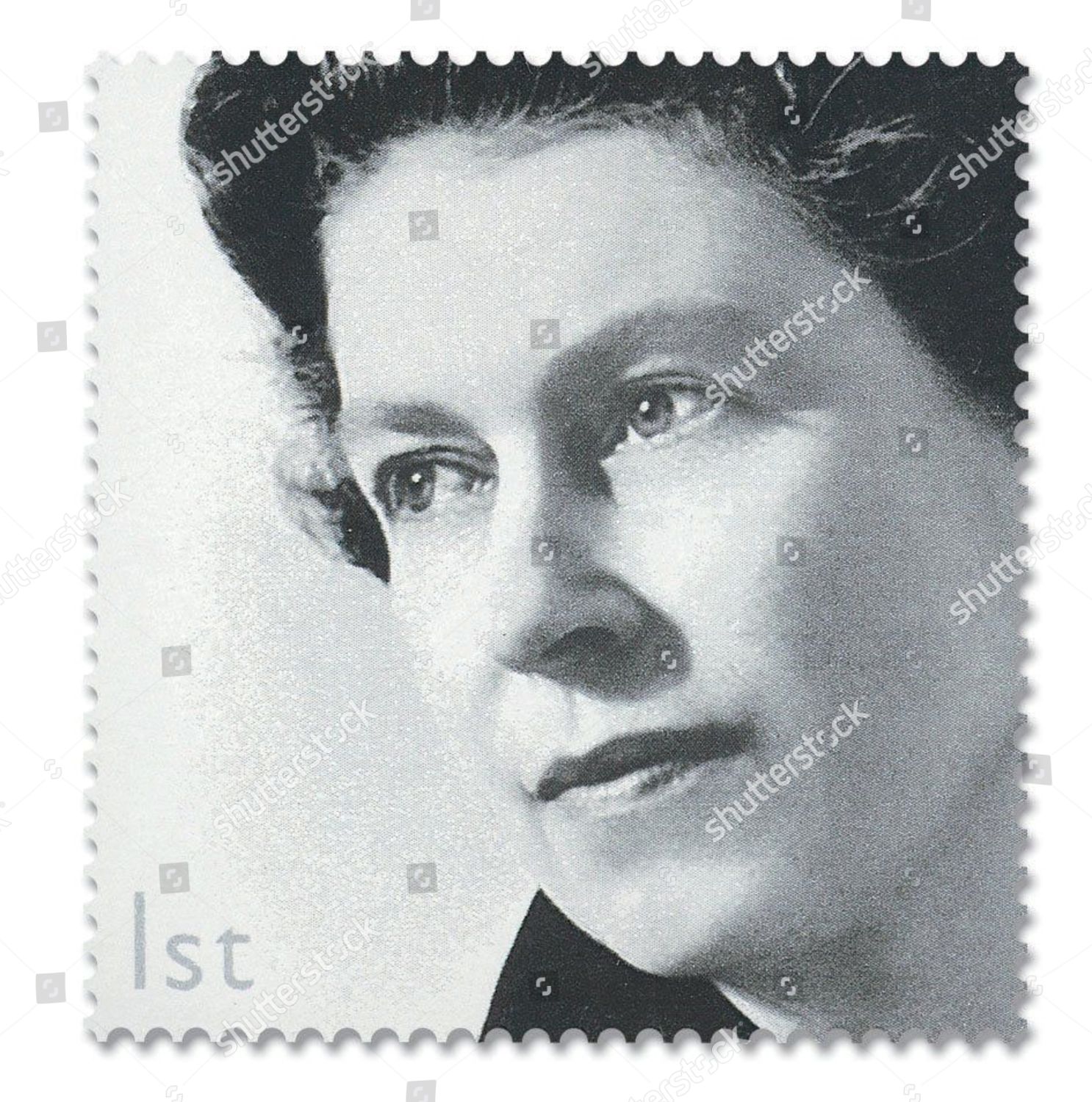 Queen Elizabeth Ii 1st Class Stamp Editorial Stock Photo - Stock Image ...