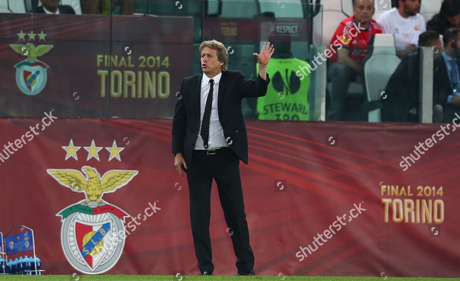 Benfica Manager Jorge Jesus Gestures On Editorial Stock Photo - Stock ...