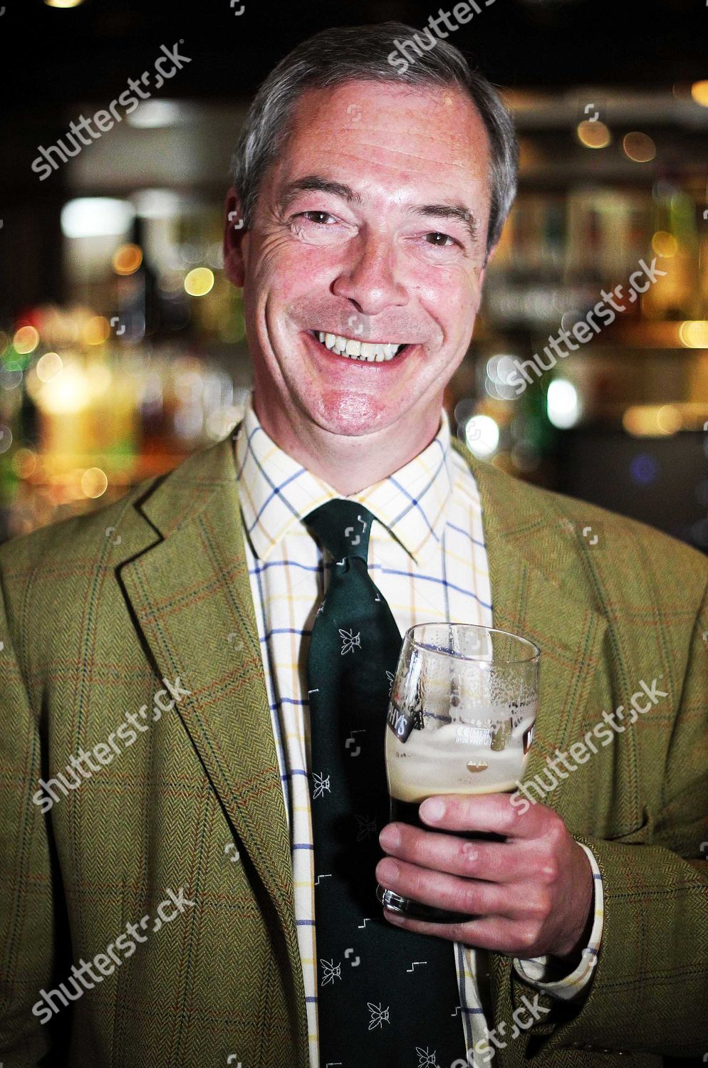 Nigel Farage Pint Stout Bar Europa Editorial Stock Photo - Stock Image ...