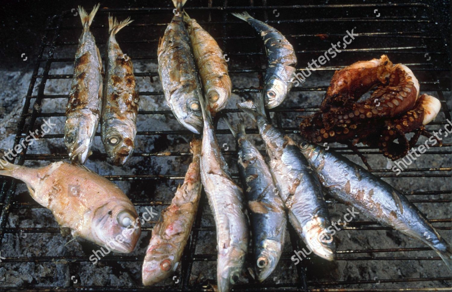 Fresh Barbecued Fish Crete Editorial Stock Photo - Stock Image ...