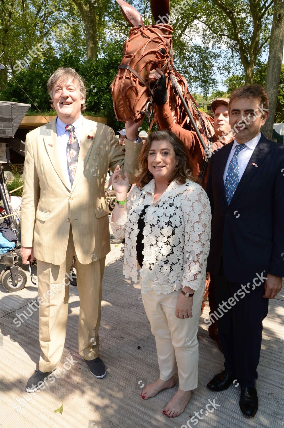 Stephen Fry Caroline Quentin Rowan Atkinson Editorial Stock Photo ...