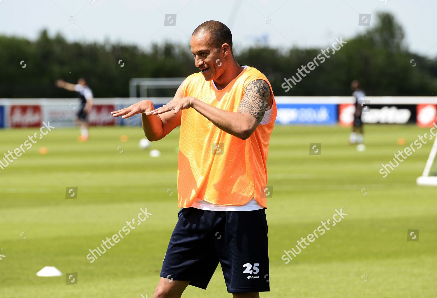 Bobby Zamora Qpr Jokes Around During Editorial Stock Photo - Stock ...