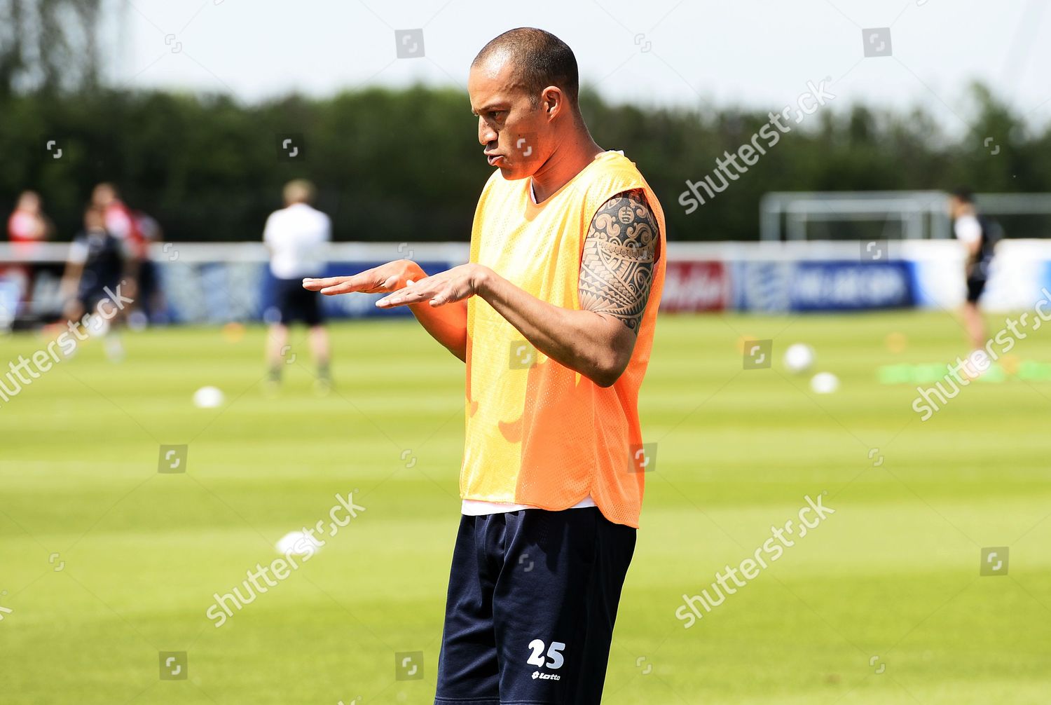 Bobby Zamora Qpr Jokes Around During Editorial Stock Photo - Stock ...