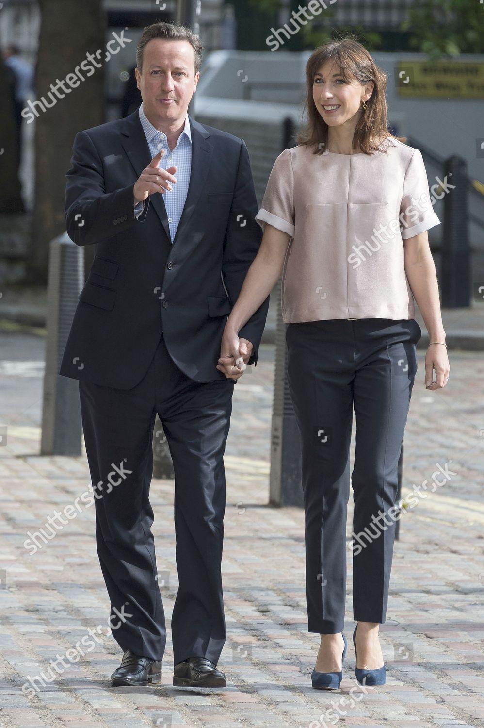Prime Minister David Cameron Wife Samantha Editorial Stock Photo ...