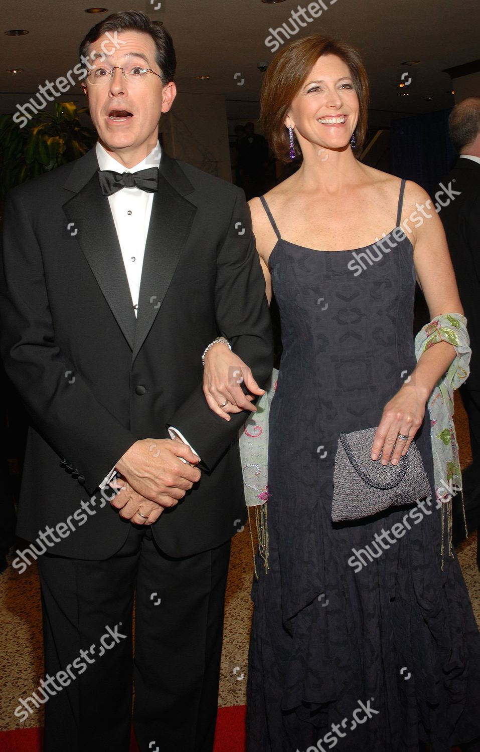 Stephen Colbert His Wife Evelyn Mcgeecolbert Editorial Stock Photo ...