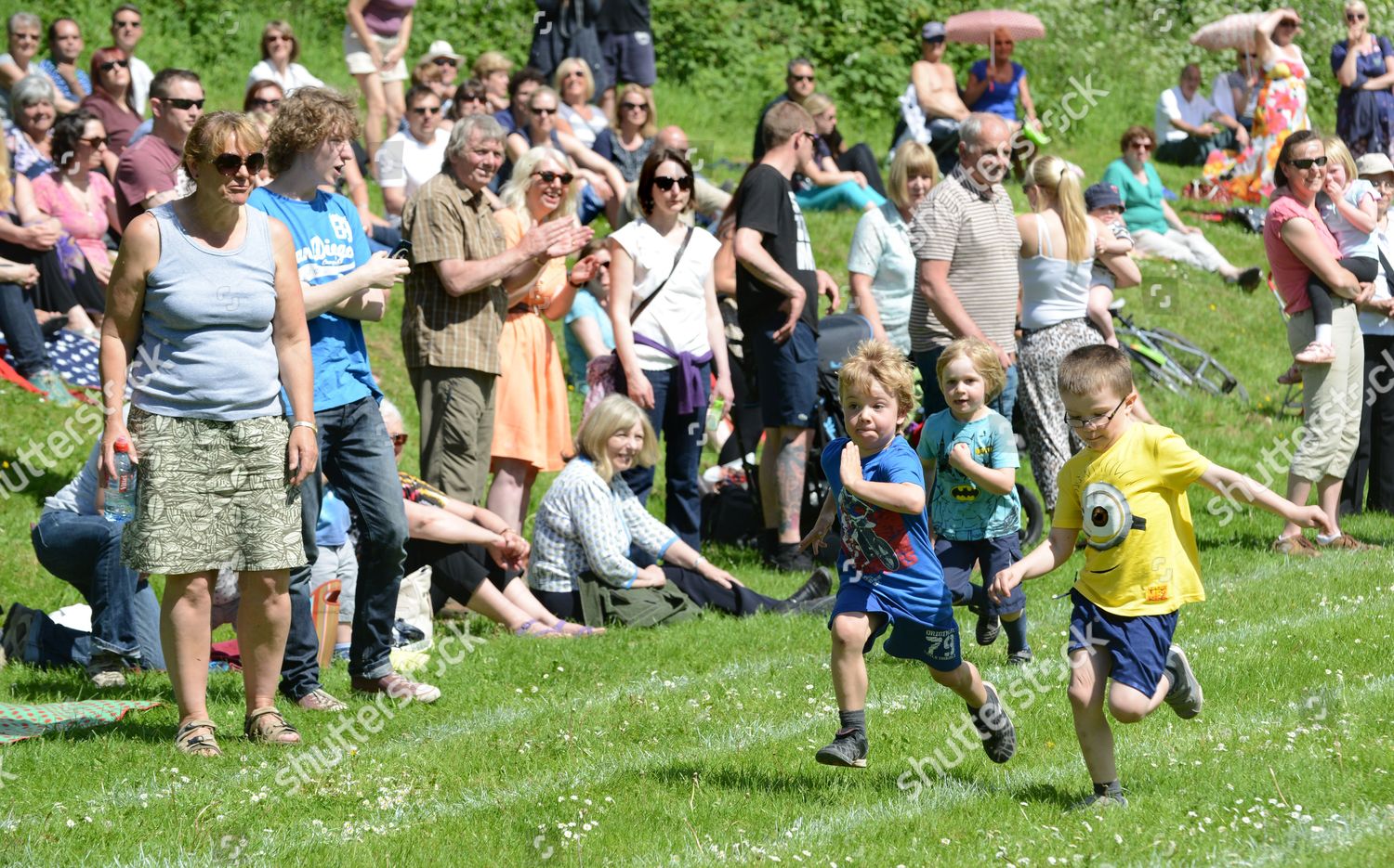 Primary School Sports Day Boys Running Editorial Stock Photo - Stock ...