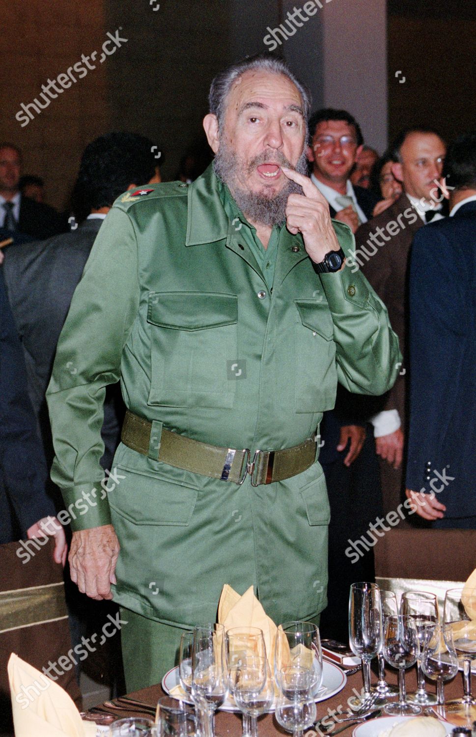 Fidel Castro Attends Gala Dinner Havanas Editorial Stock Photo - Stock ...