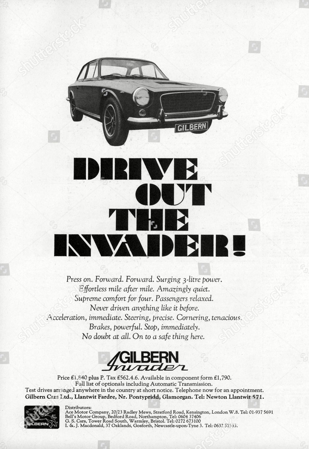 1969 Gilbern Invader Editorial Stock Photo - Stock Image | Shutterstock