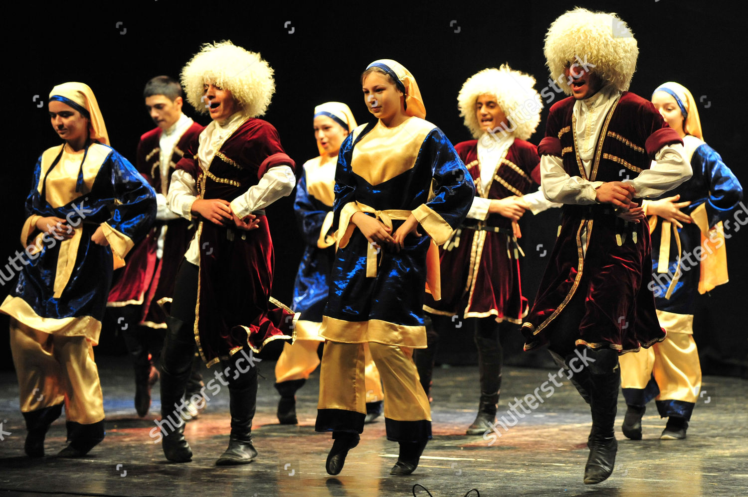 Georgian Dancers Dancing Folklore Dance Show Editorial Stock Photo ...