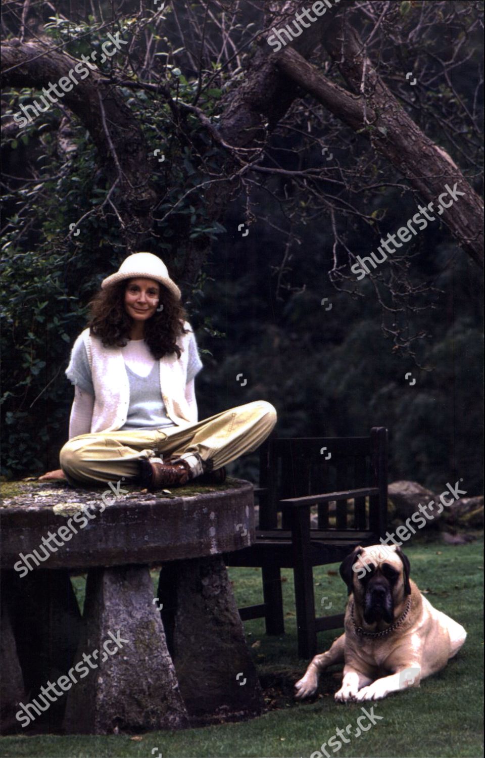 Sarah Miles Actress Garden Chithurst Manor Editorial Stock Photo ...