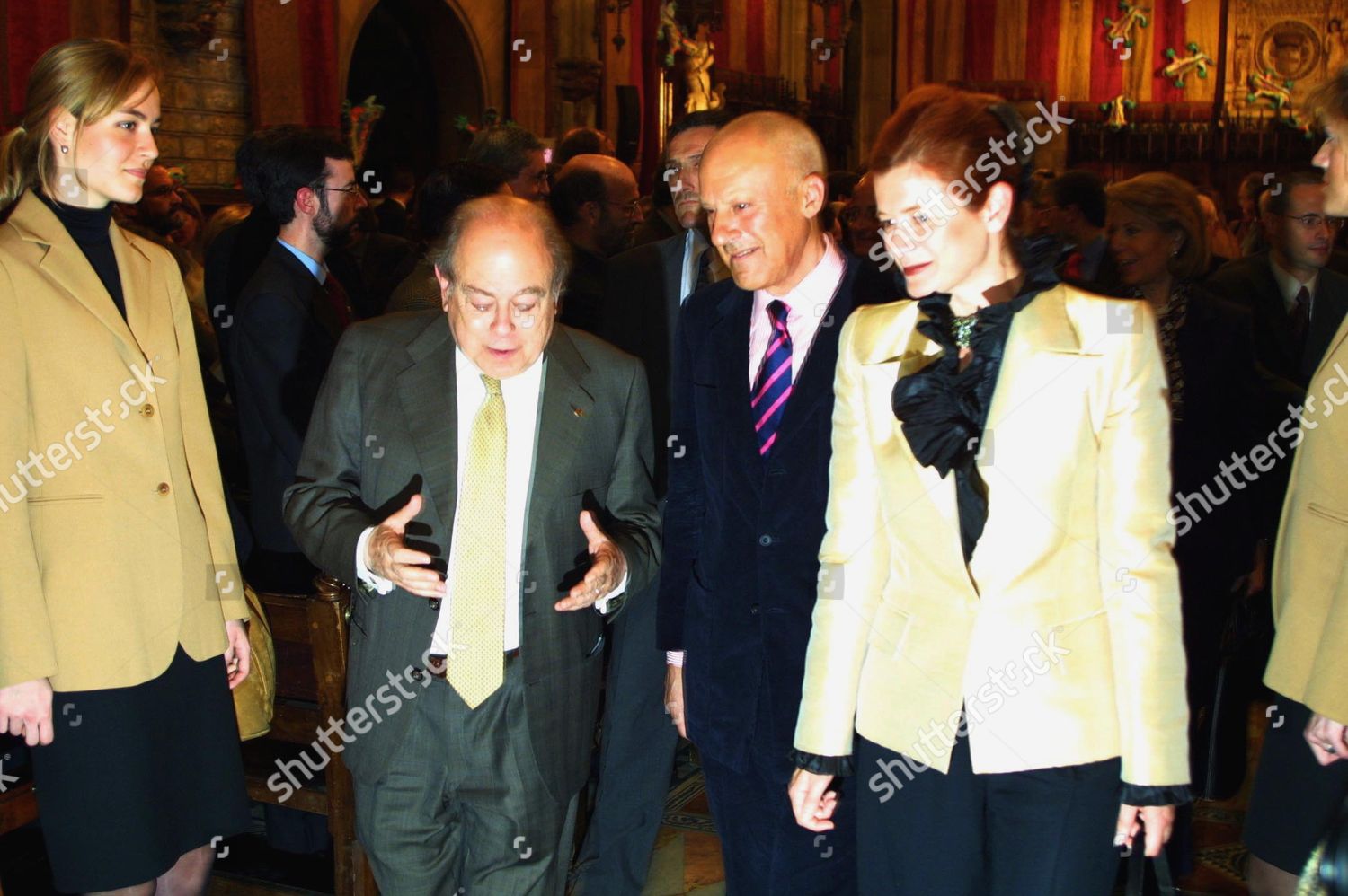 Jordi Pujol Norman Foster Wife Elena Editorial Stock Photo - Stock ...