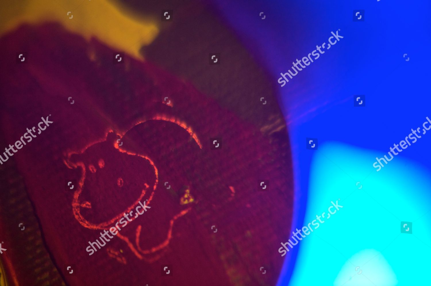 Invisible Mark Painting Showed Uv Light Editorial Stock Photo - Stock ...