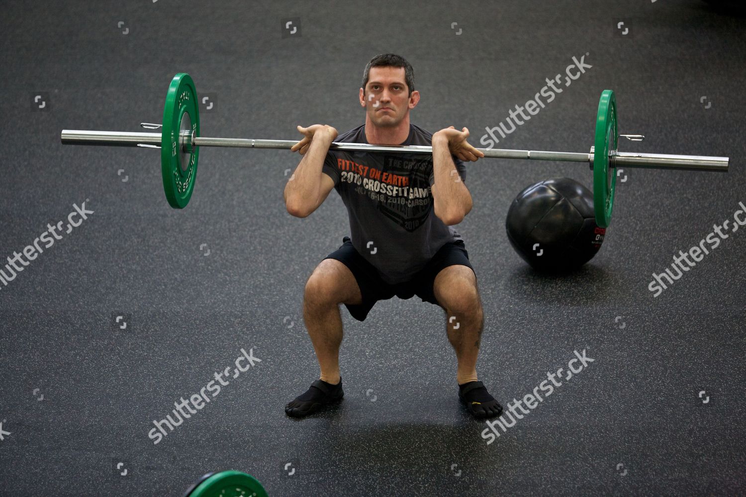 Front Squat Crossfit Gym Urban 9mm Editorial Stock Photo - Stock Image ...