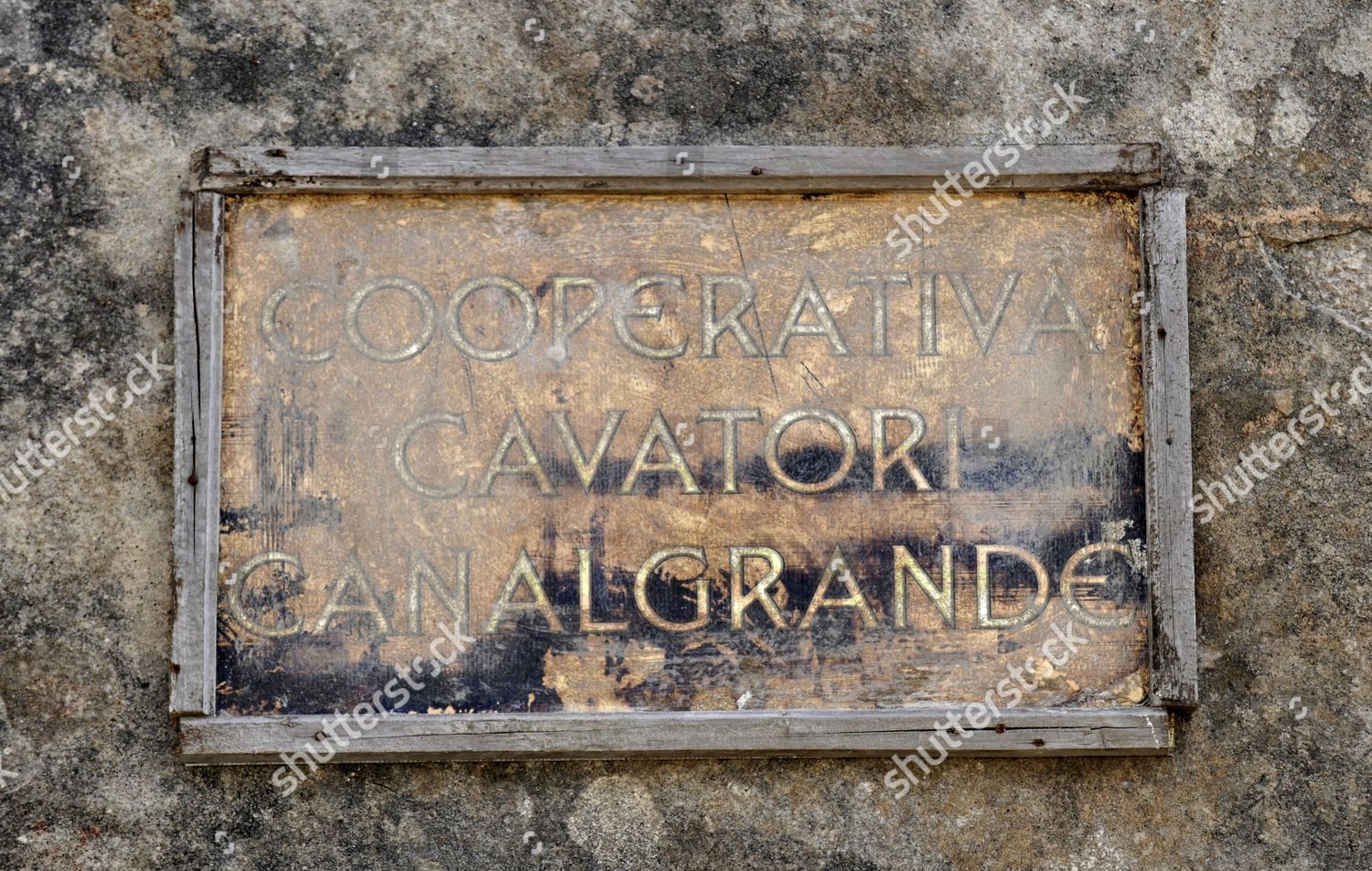 Old Coop Sign Quarry Workers Editorial Stock Photo - Stock Image ...