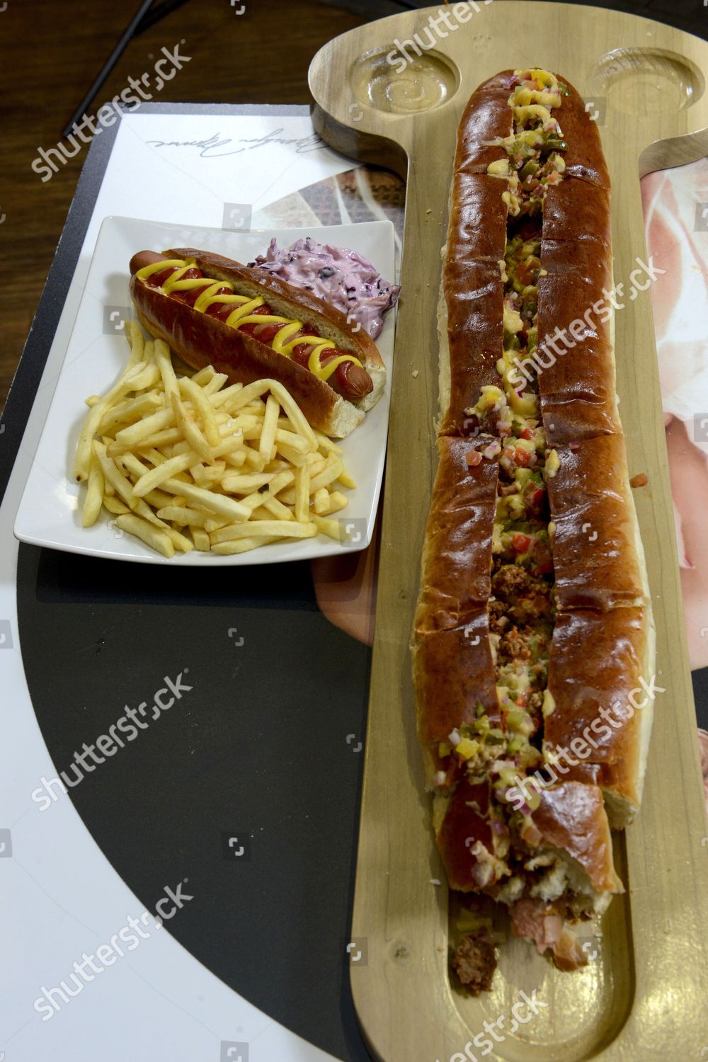 Giant Hot Dog Standard Sized One Editorial Stock Photo - Stock Image ...