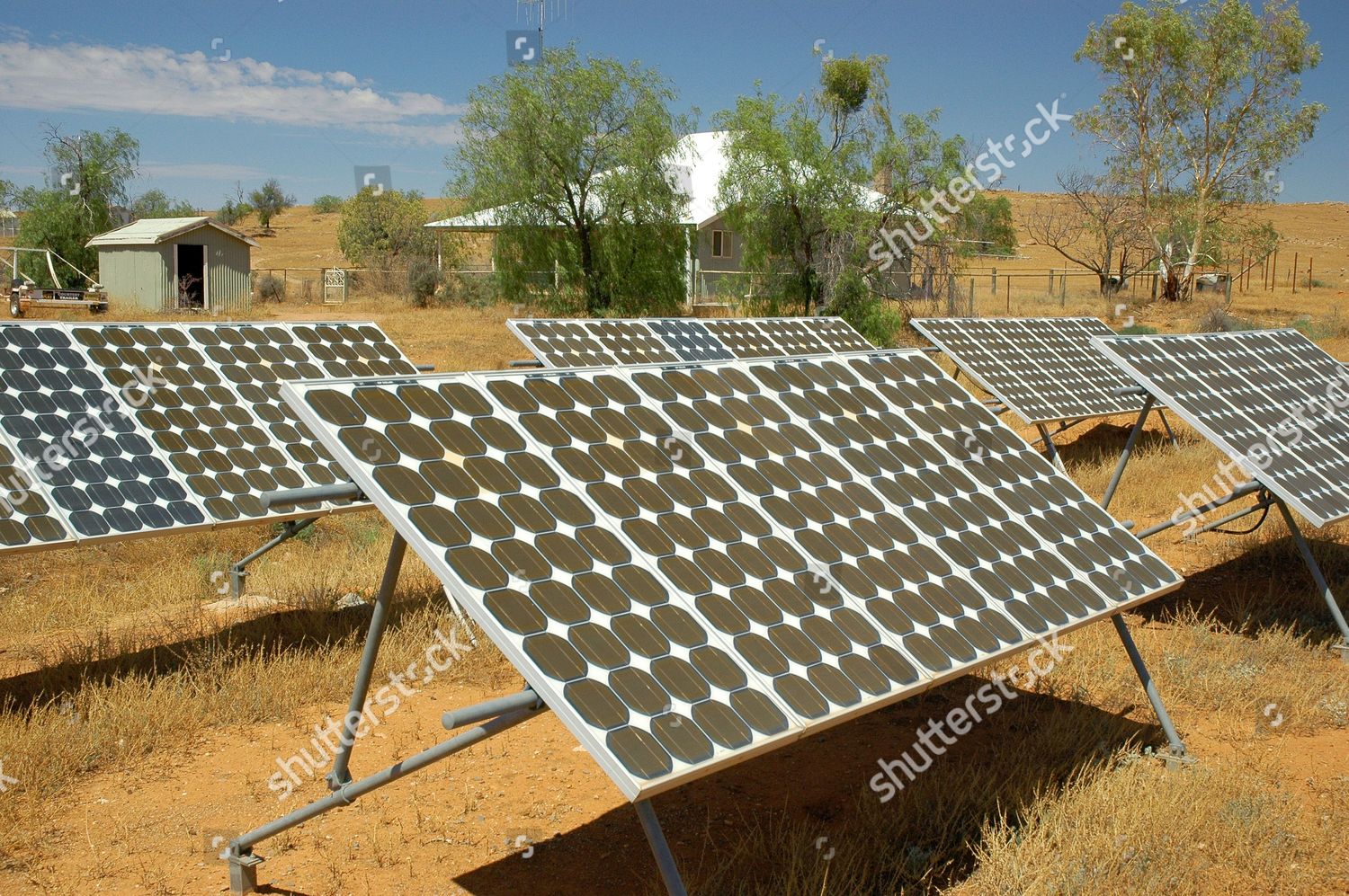 Solar Panels Remote Area Power Supply Editorial Stock Photo - Stock ...