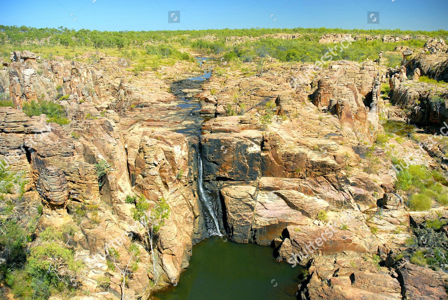 Waterfall Sandstone Broadmere Station Western Gulf Editorial Stock ...