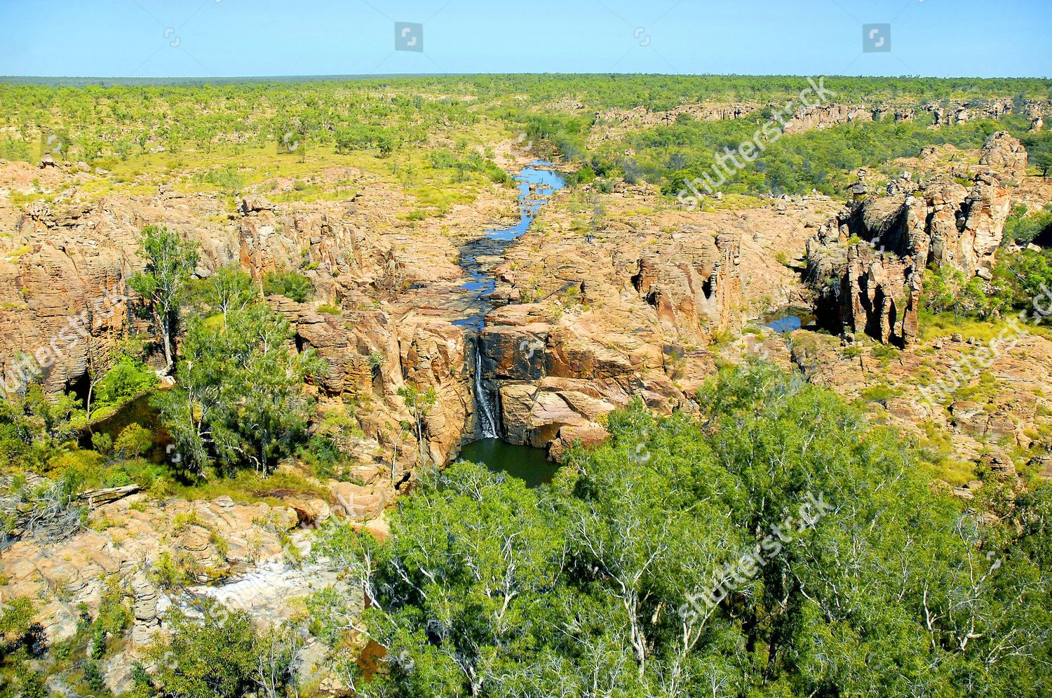 Waterfall Sandstone Broadmere Station Western Gulf Editorial Stock ...