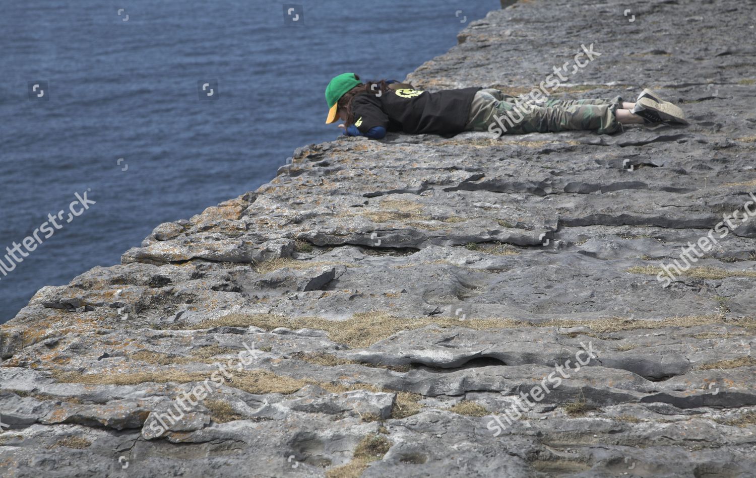 Peering Over Edge Sheer Cliff Dun Editorial Stock Photo - Stock Image ...