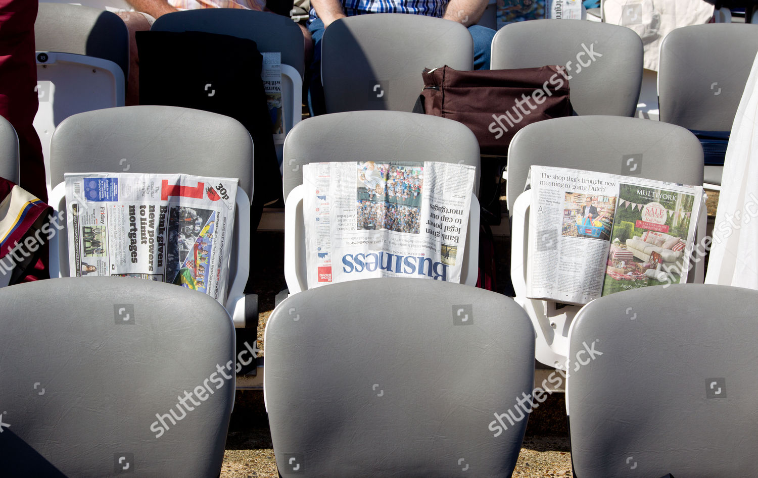 Mcc Members Reserve Seats Their Newspapers Editorial Stock Photo ...