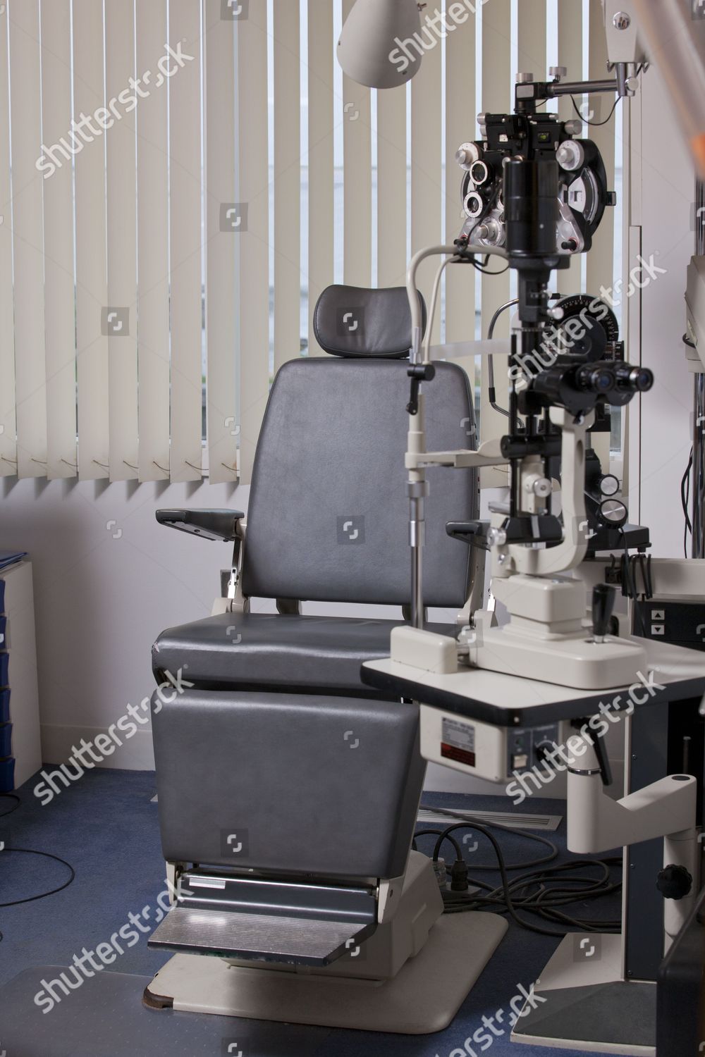 Examining Chair Eye Test Equipment Doctors Editorial Stock Photo ...