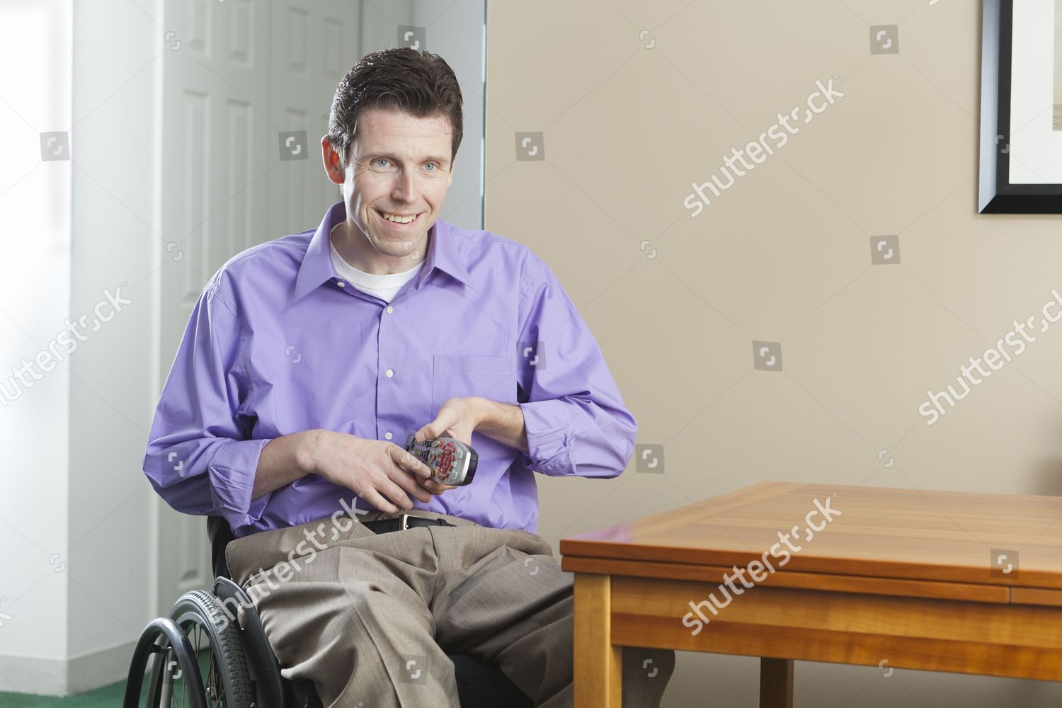 Model Released Quadriplegic Man Wheelchair Spinal Editorial Stock Photo ...