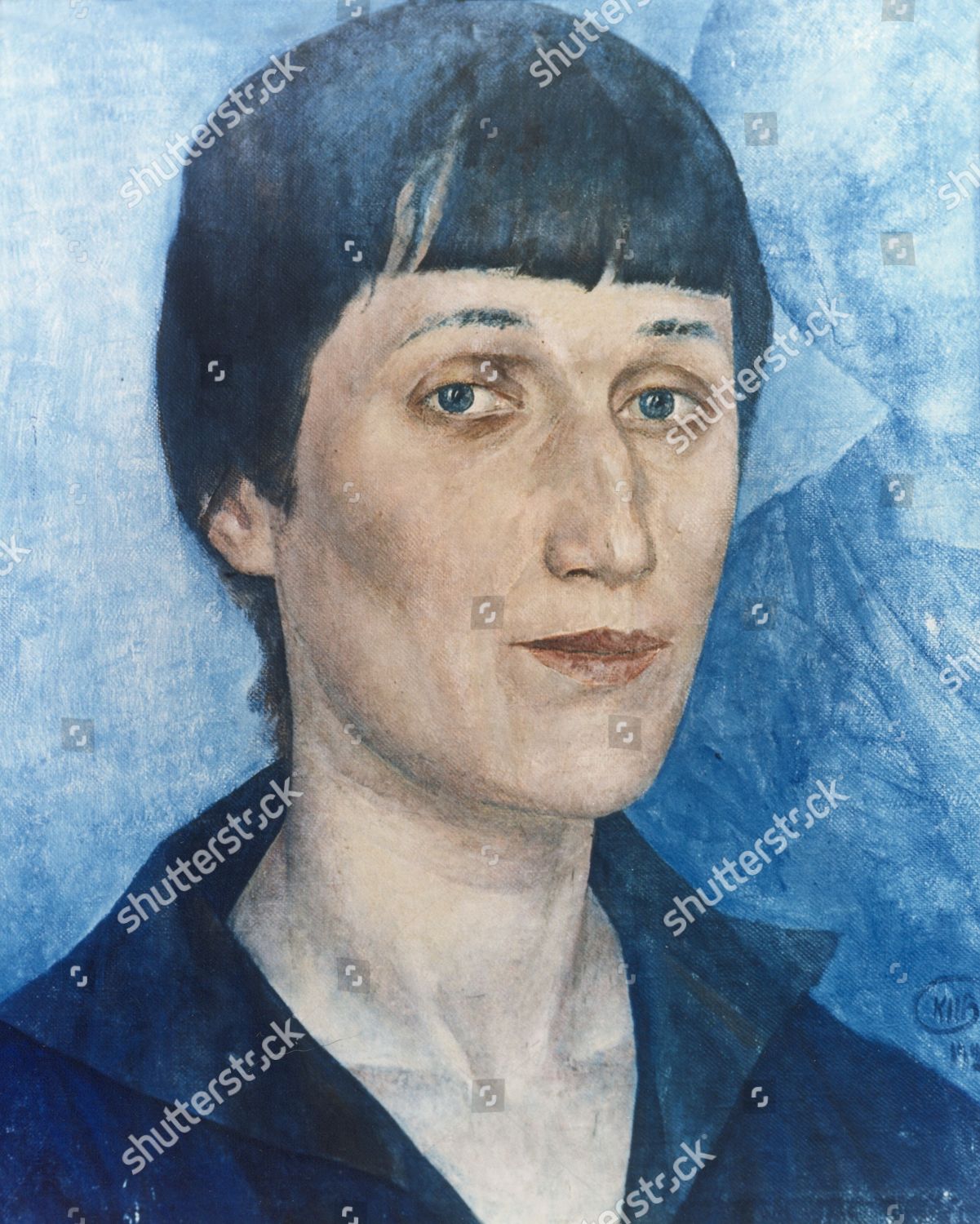 Portrait Russian Poet Anna Akhmatova 18881966 Editorial Stock Photo ...