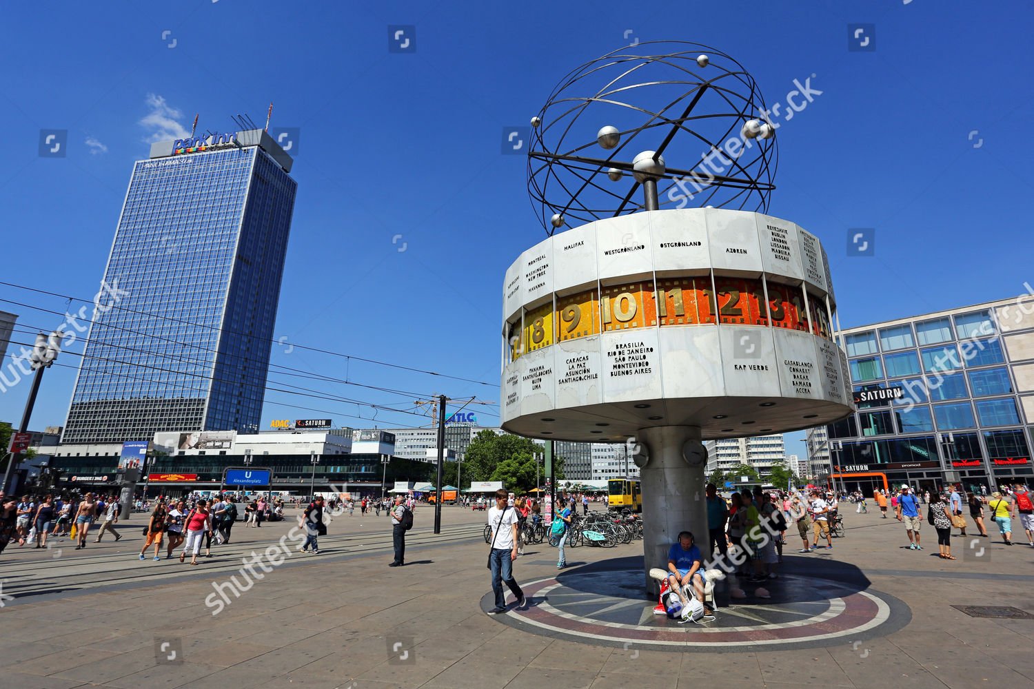 World Clock Weltzeituhr Alexanderplatz Berlin Germany Editorial Stock ...