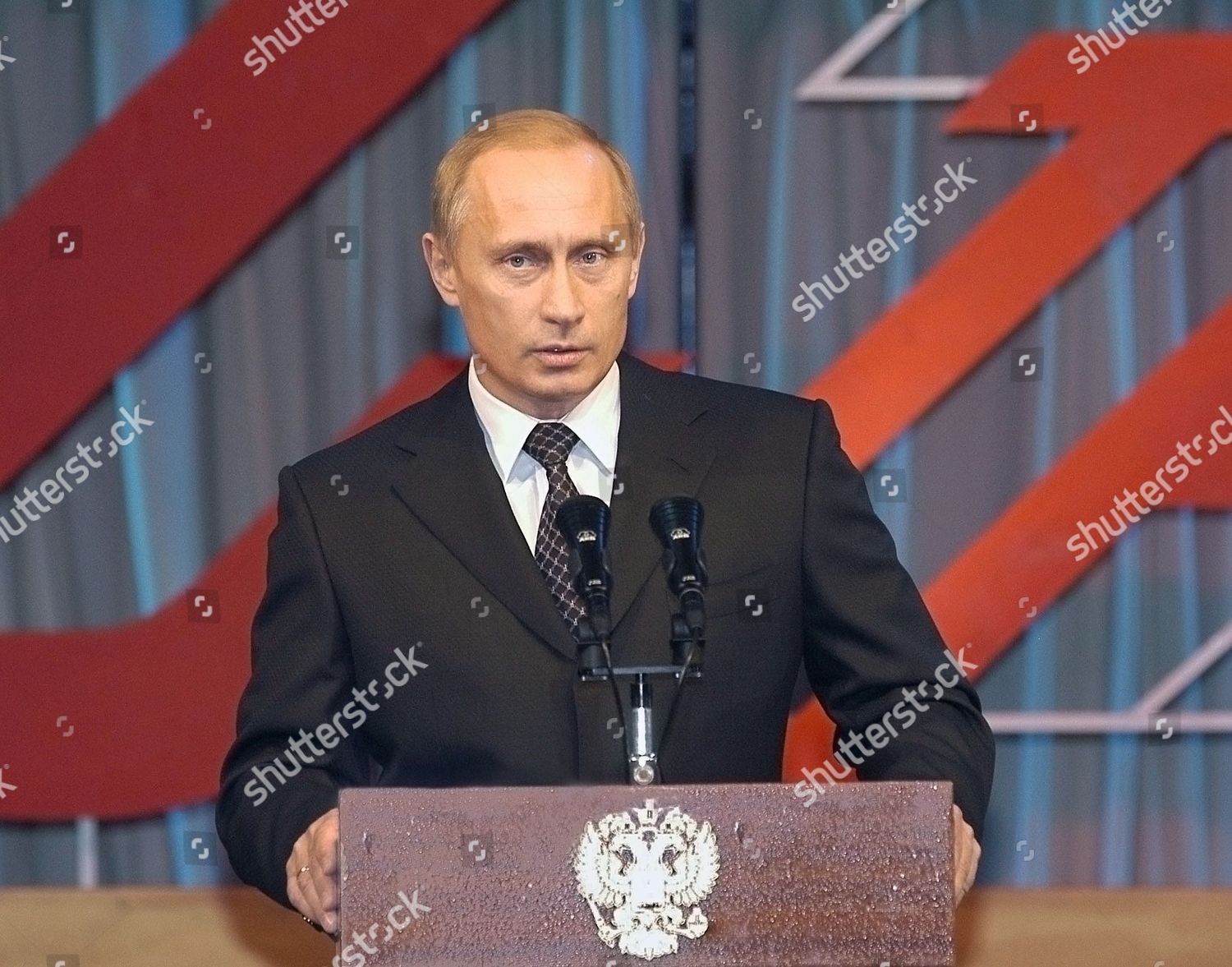 President Russia Vladimir Putin Holding Floor Editorial Stock Photo ...
