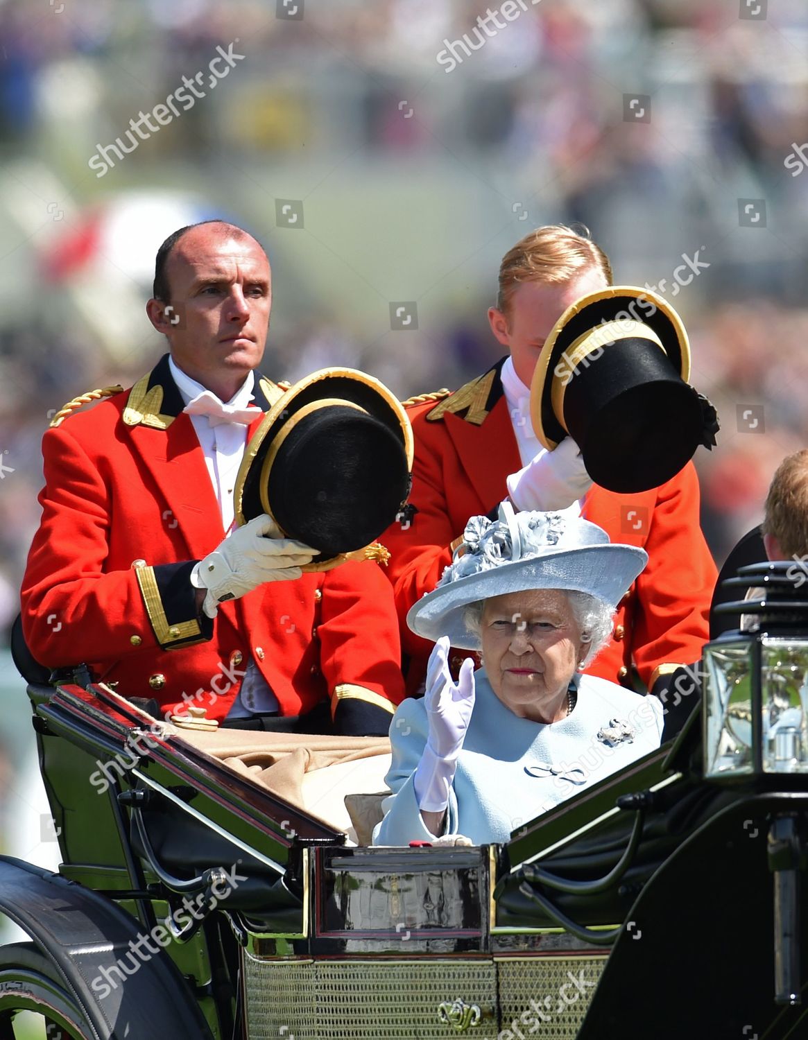 Queen Elizabeth Ii Arrives Royal Procession Editorial Stock Photo ...
