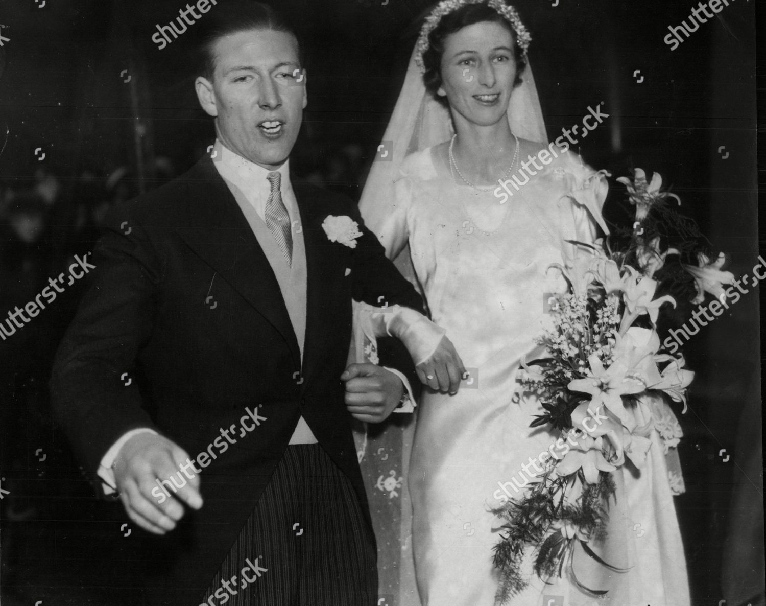 Wedding Mr H Dewhurst Hon Irene Editorial Stock Photo - Stock Image ...