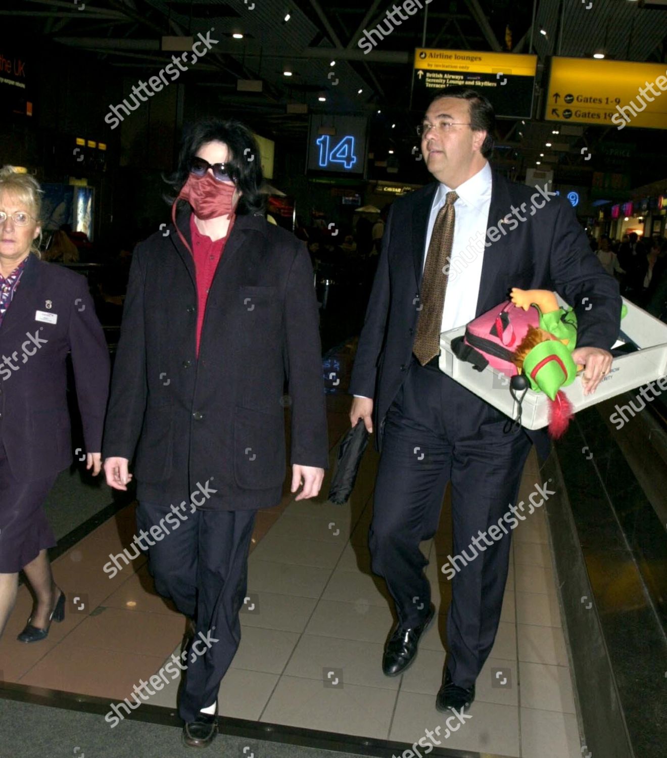 Michael Jackson Being His Security Guard Editorial Stock Photo - Stock ...