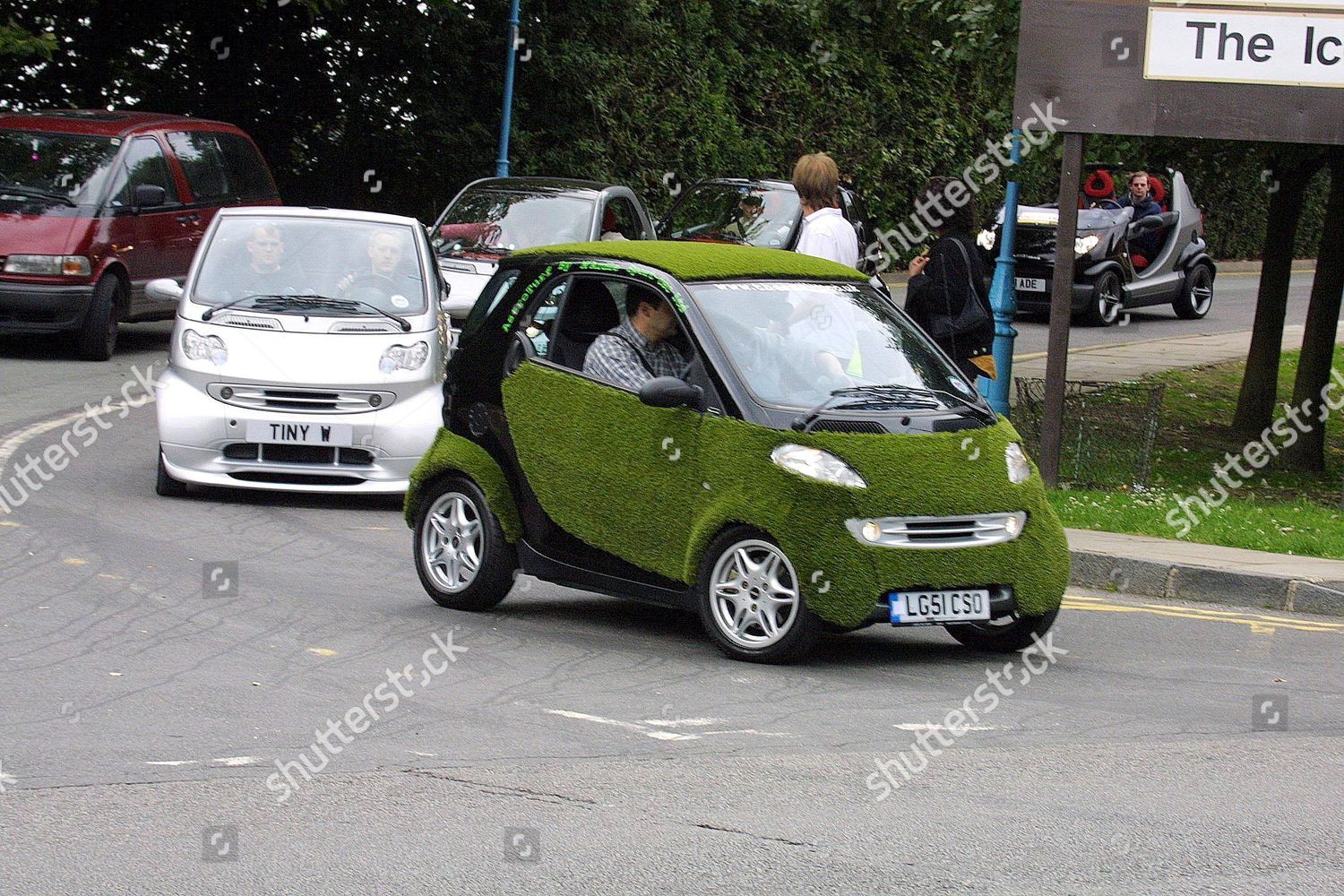 Astro Turf Covered Smart Car Editorial Stock Photo - Stock Image ...