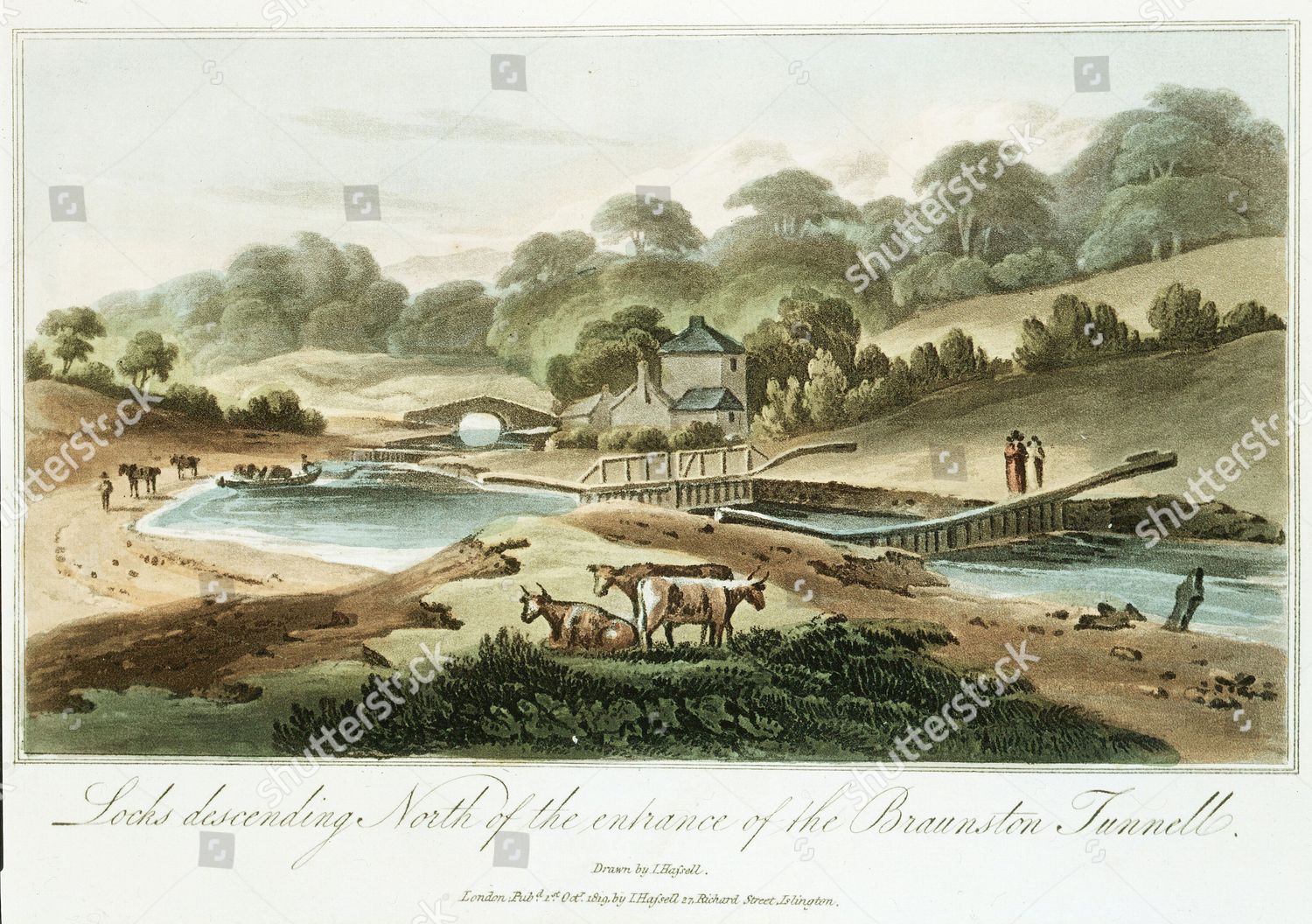 Grand Junction Canal Pound Locks Descending Editorial Stock Photo ...