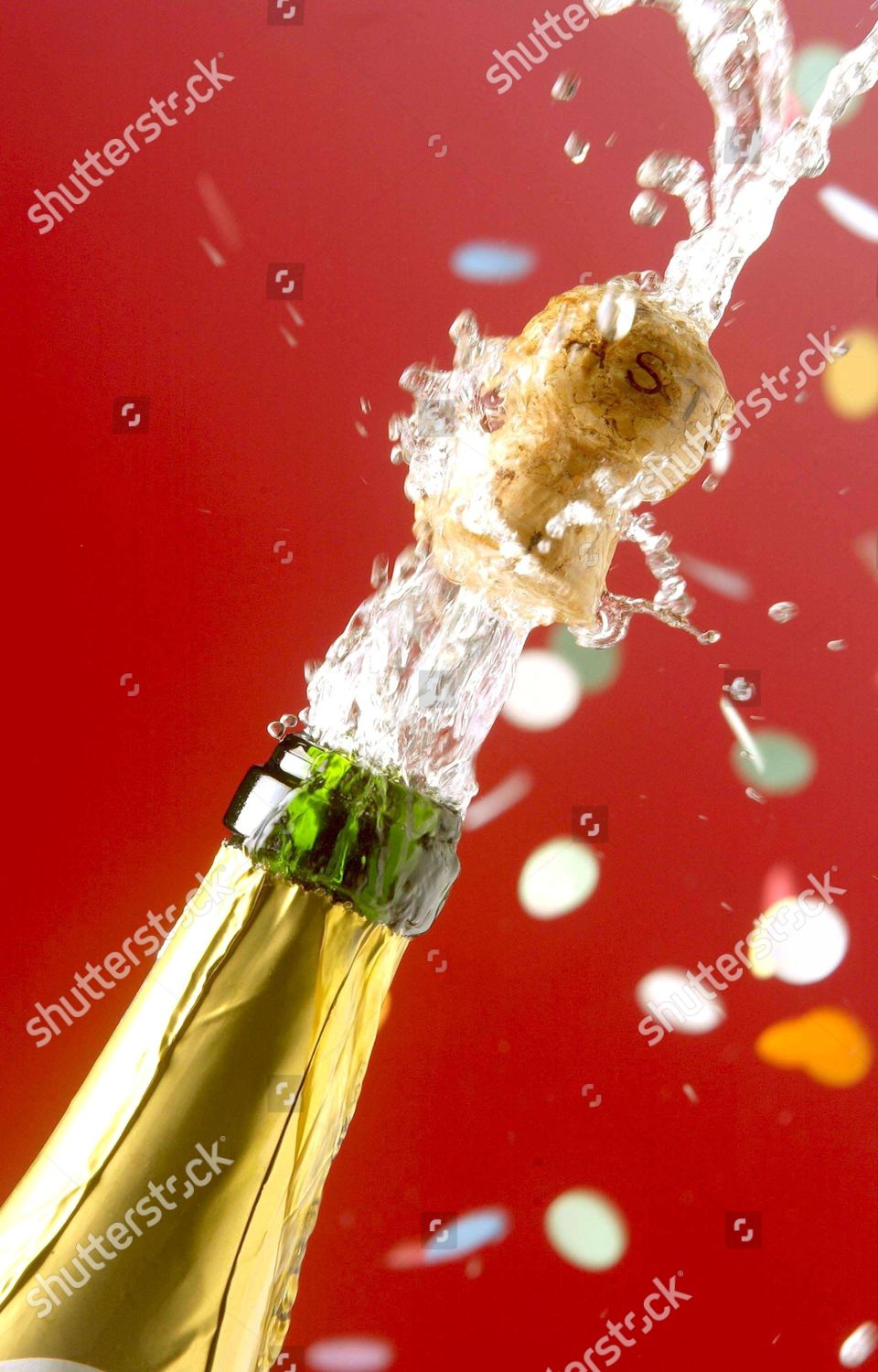 Champagne Bottle Cork Popping Editorial Stock Photo - Stock Image ...