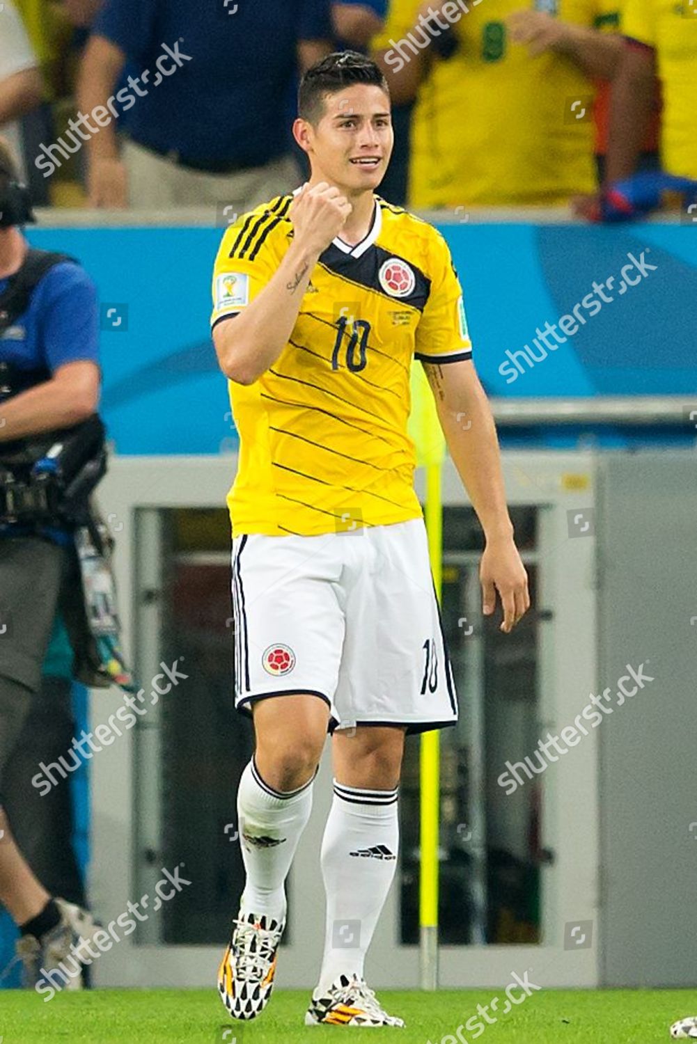 James Rodriguez Columbia Celebrates Scoring Goal Editorial Stock Photo ...