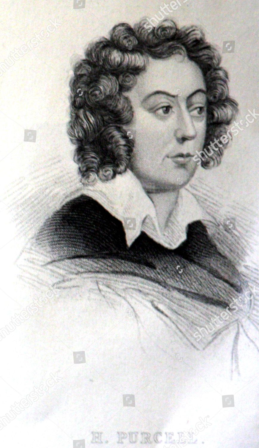 Henry Purcell 16591695 English Composer Purcells Editorial Stock Photo ...