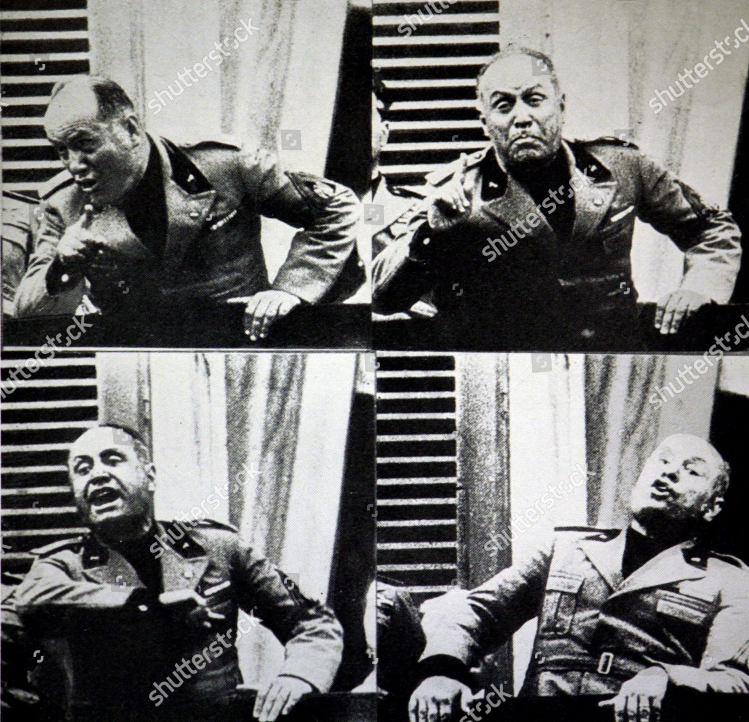 Benito Mussolini 18831945italian Fascist Leader Poses Editorial Stock ...