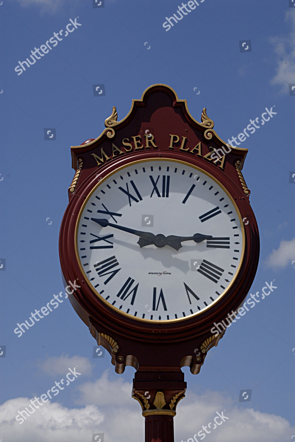 Maser Plaza Clock Le Mars Iowa Editorial Stock Photo - Stock Image ...
