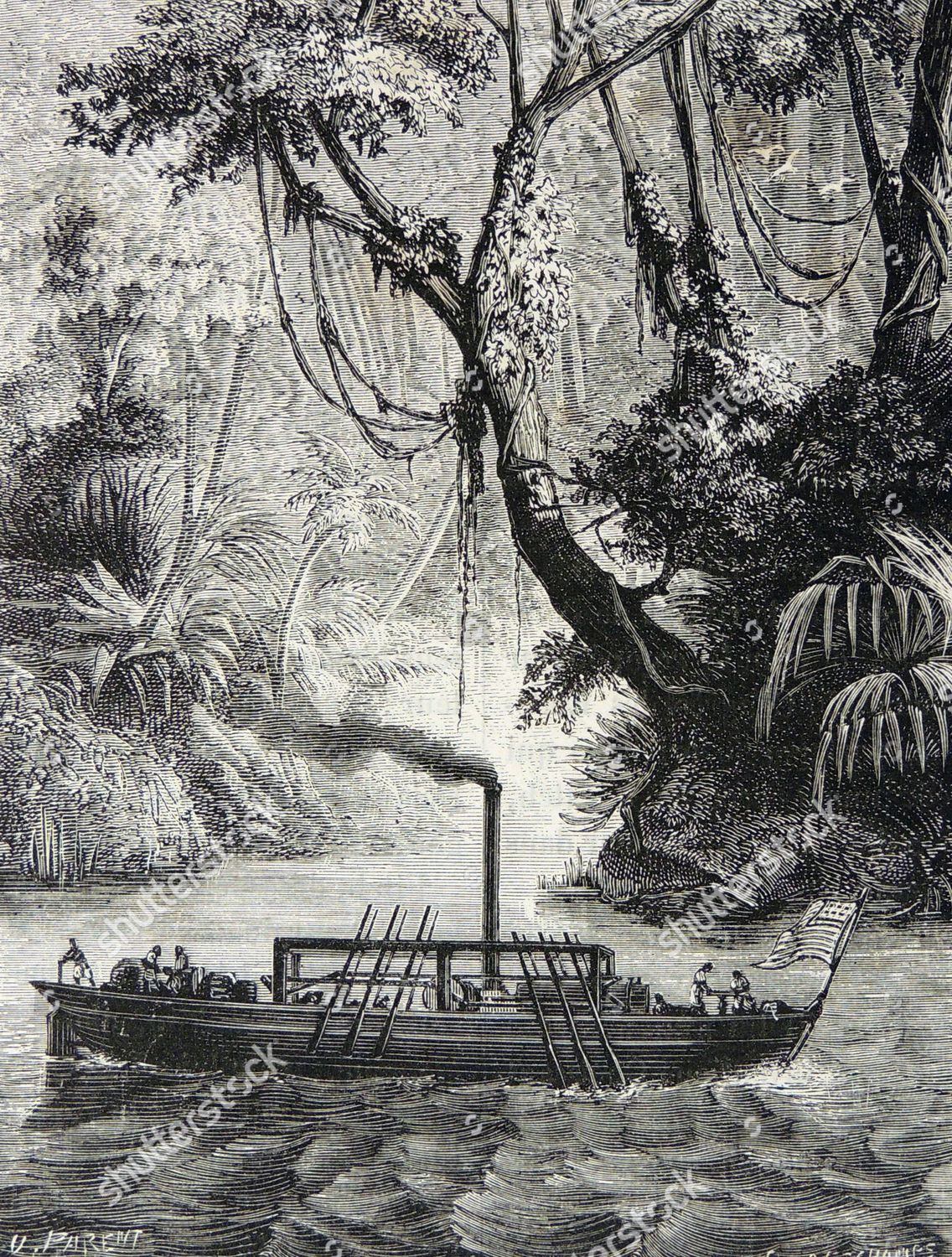 John Fitchs First Steamboat Six Vertical Editorial Stock Photo - Stock ...